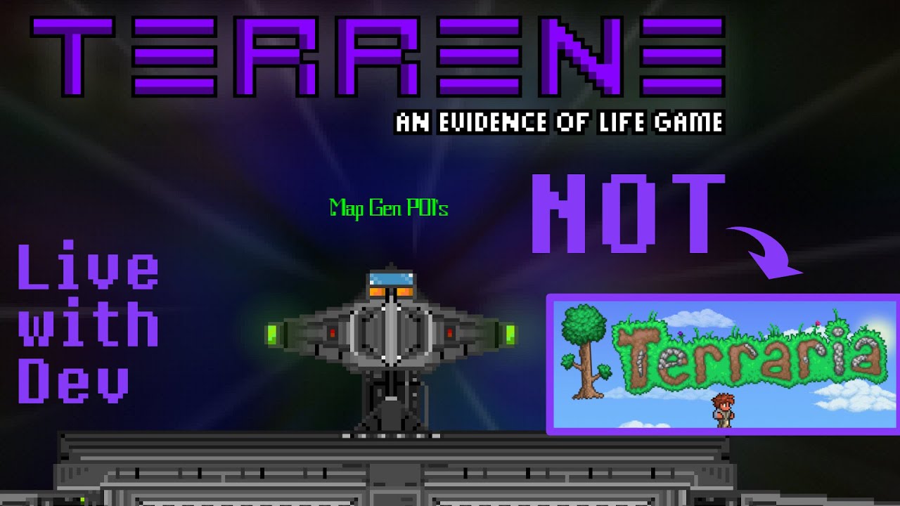 Terrene - Live with the dev - Not a Terraria Clone Game - YouTube