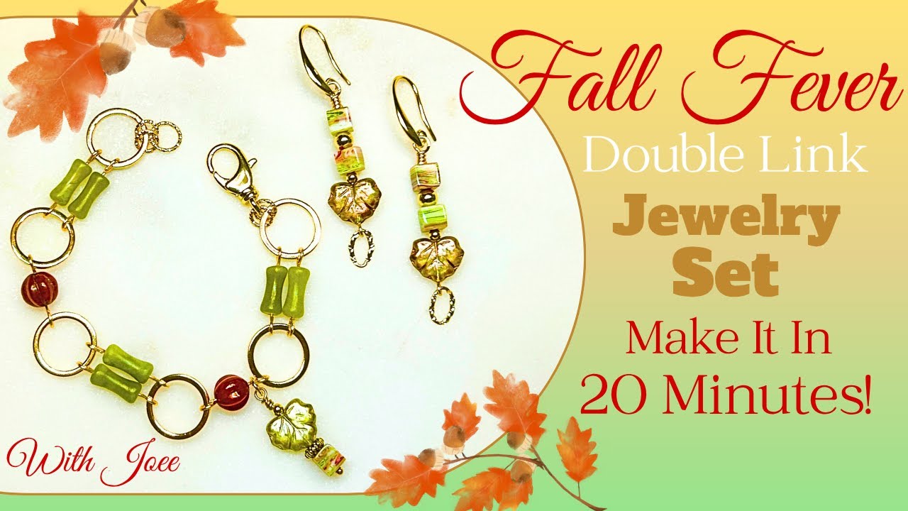 Make A Fall Jewelry Set In 20 Minutes! - YouTube