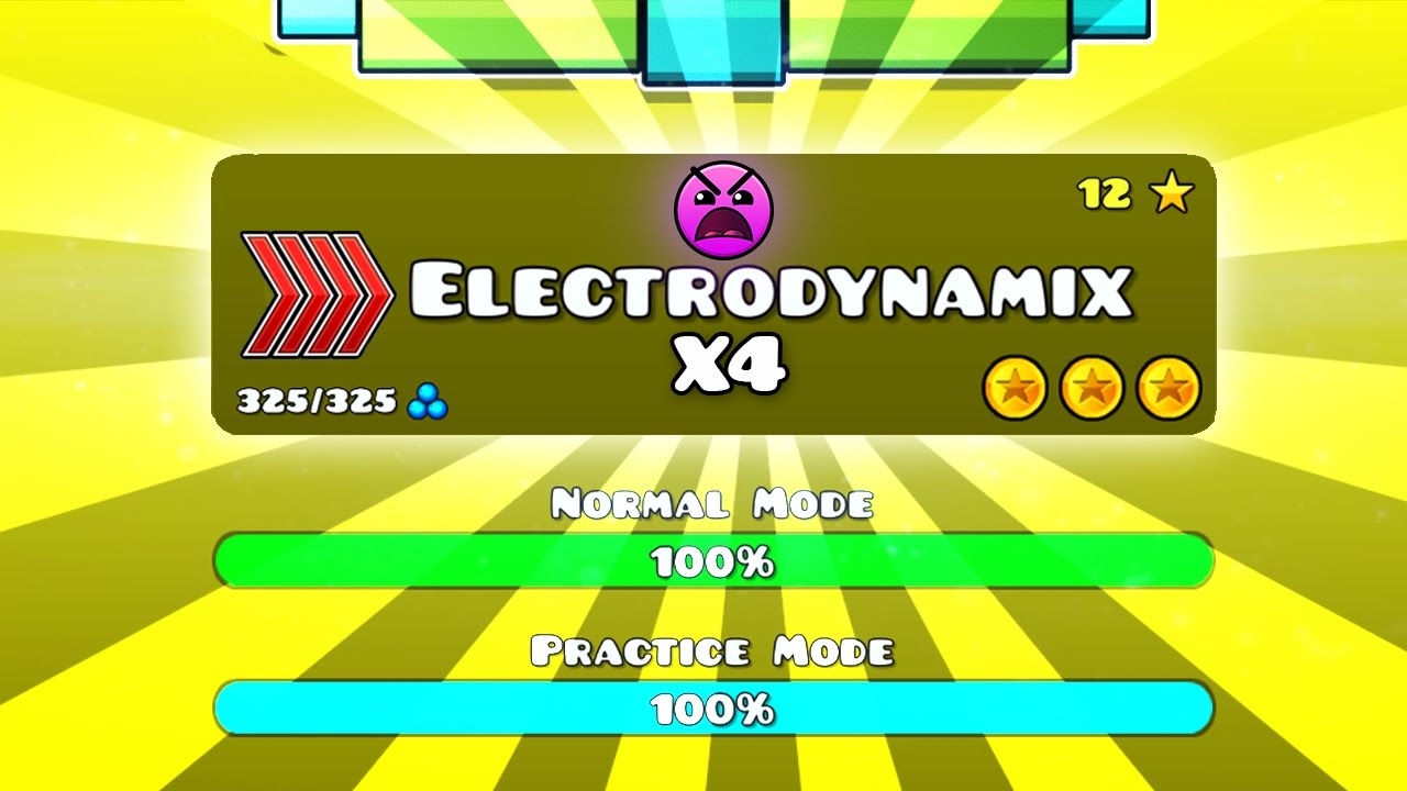 ¡ELECTRODYNAMIX CON LA MÁXIMA VELOCIDAD DE GEOMETRY DASH 2.1! - YouTube
