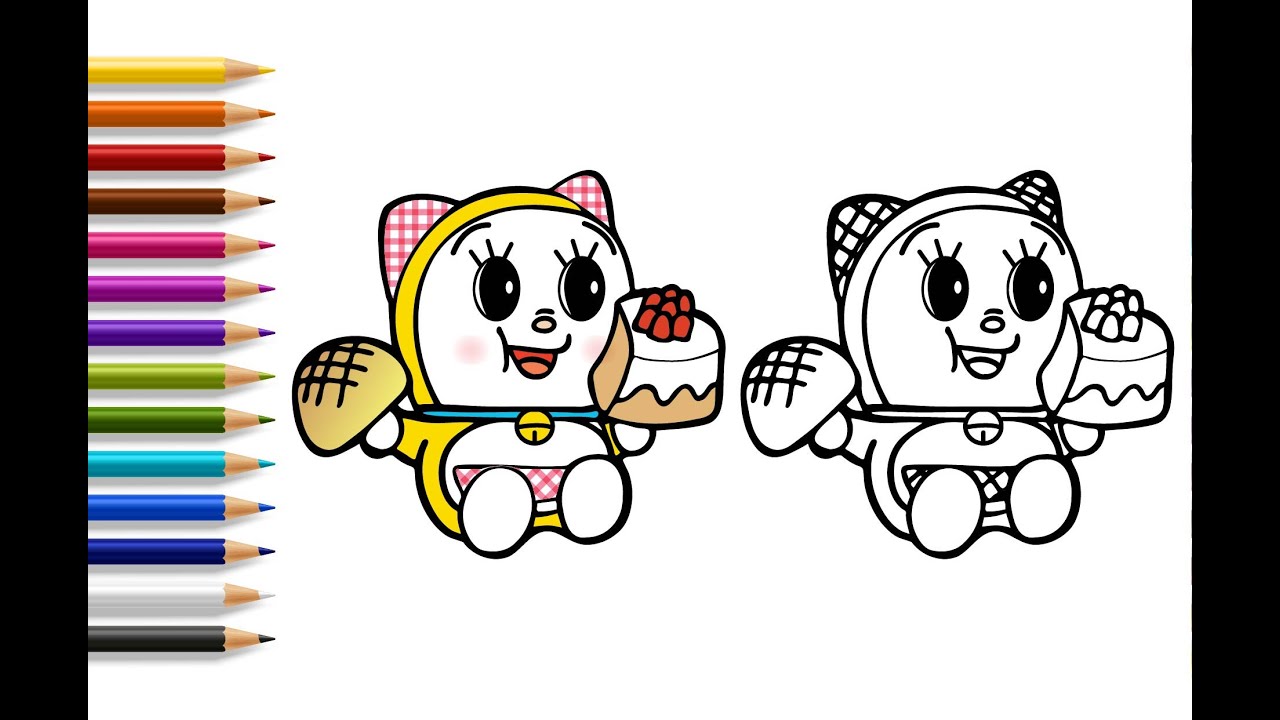 HOW TO DRAW A CUTE DORAMI - DORAEMON SISTER - YouTube