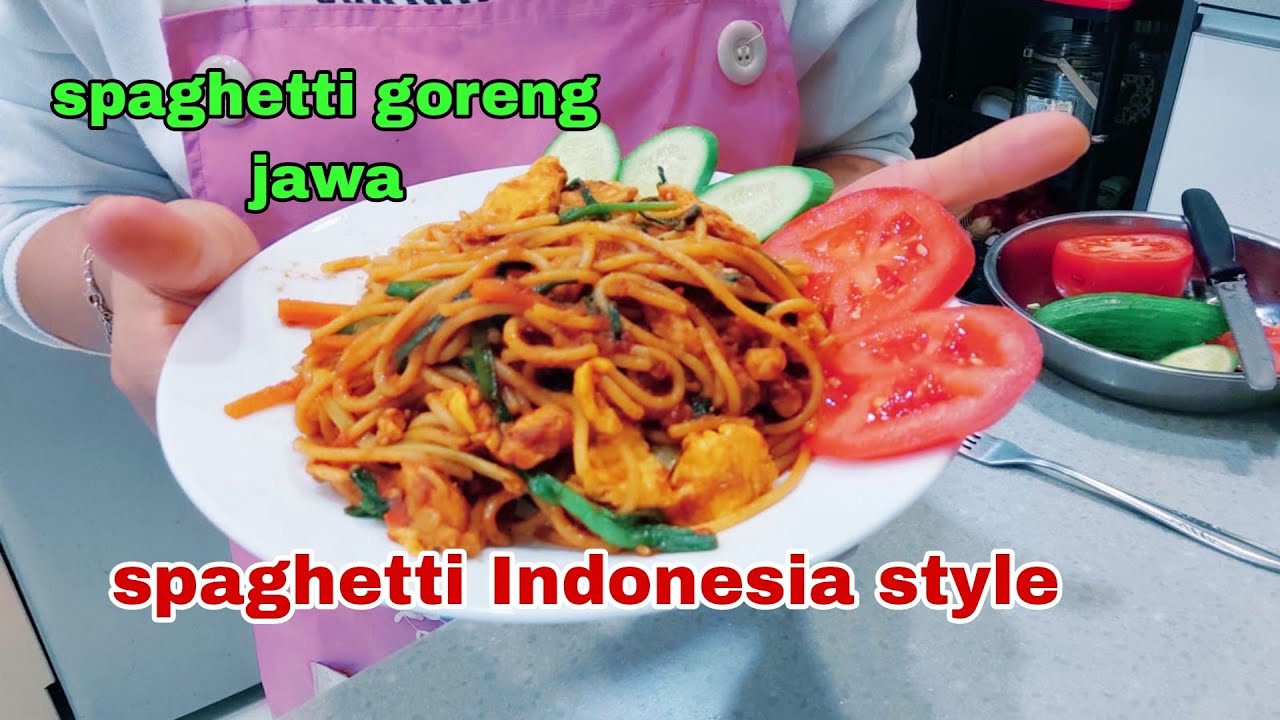 SPAGHETTI GORENG JAWA || MENU HARIAN || SPAGHETTI INDONESIA STYLE - YouTube