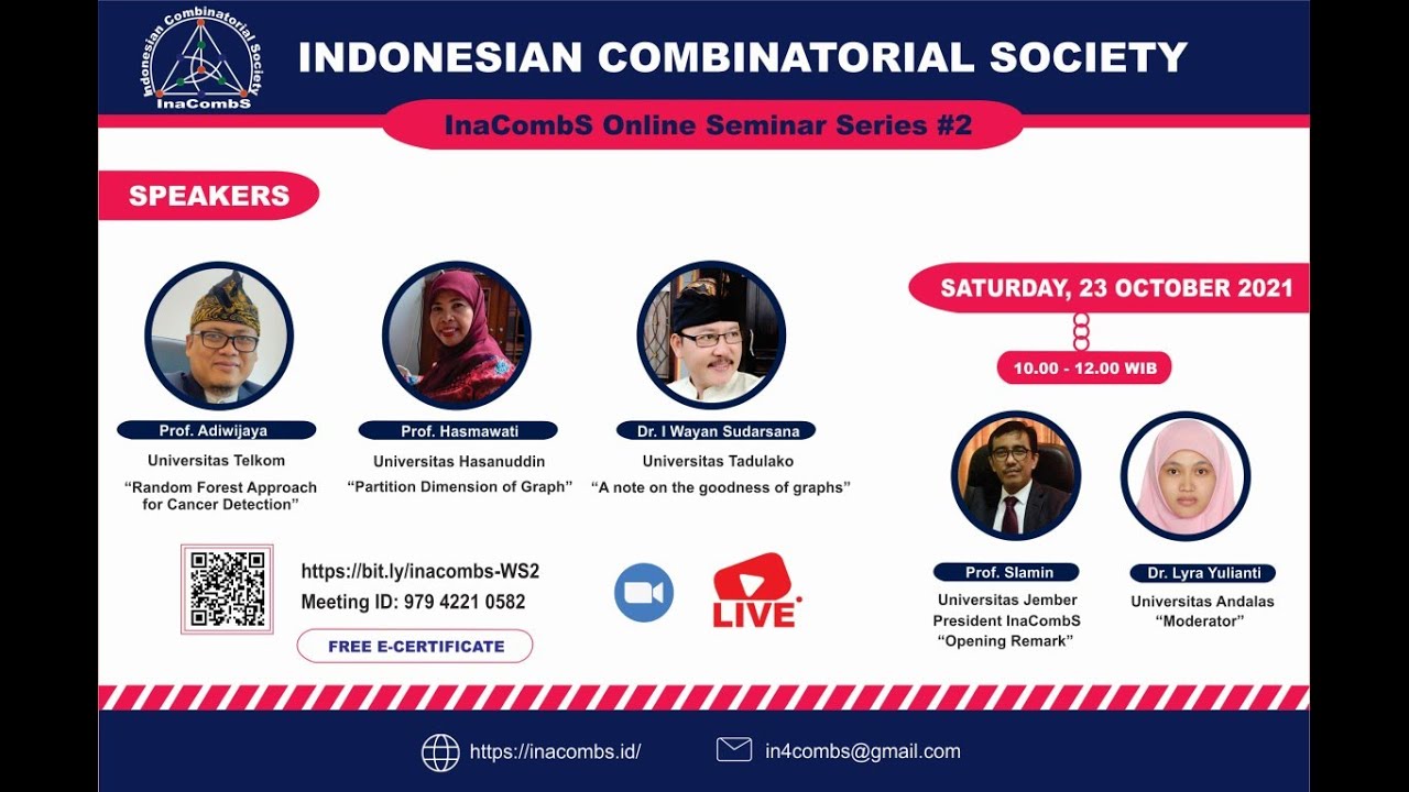 InaCombS Online Seminar Series #2 Tahun 2021 - YouTube