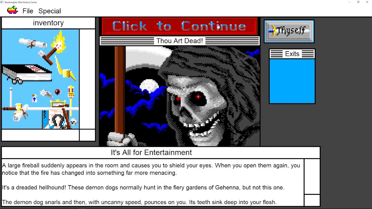 Shadowgate (Macventure Series) - Ways to Die - YouTube