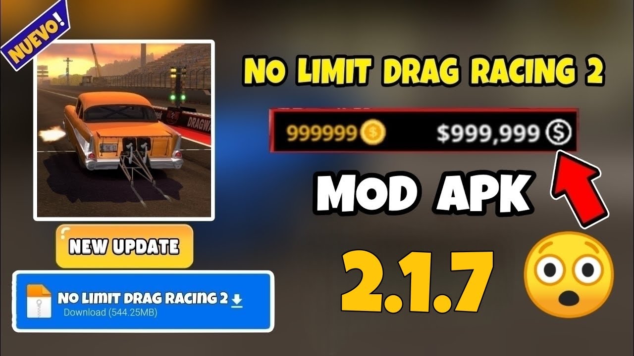 No Limit Drag Racing 2 Mod Apk 2.1.7 l Dinero y Monedas Infinito - YouTube