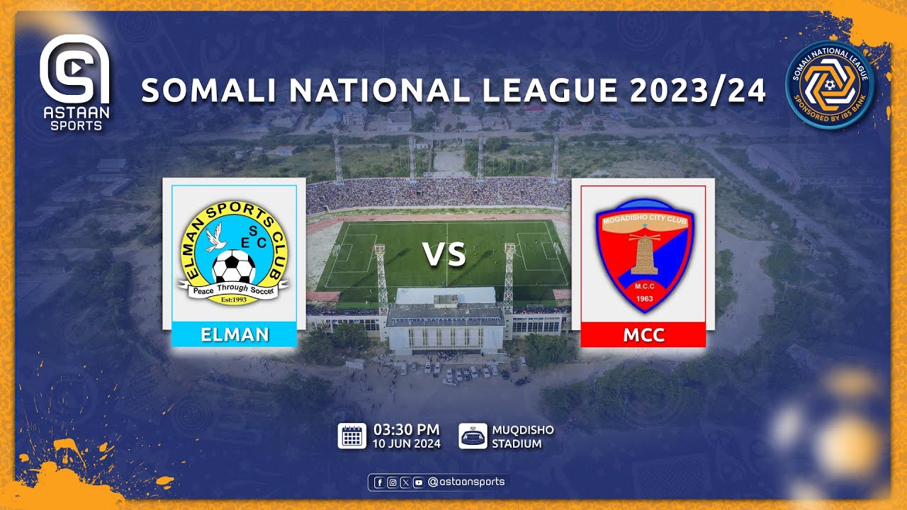 ELMAN SC 🆚 MOGADISHU CITY CLUB | Somali National League. - YouTube