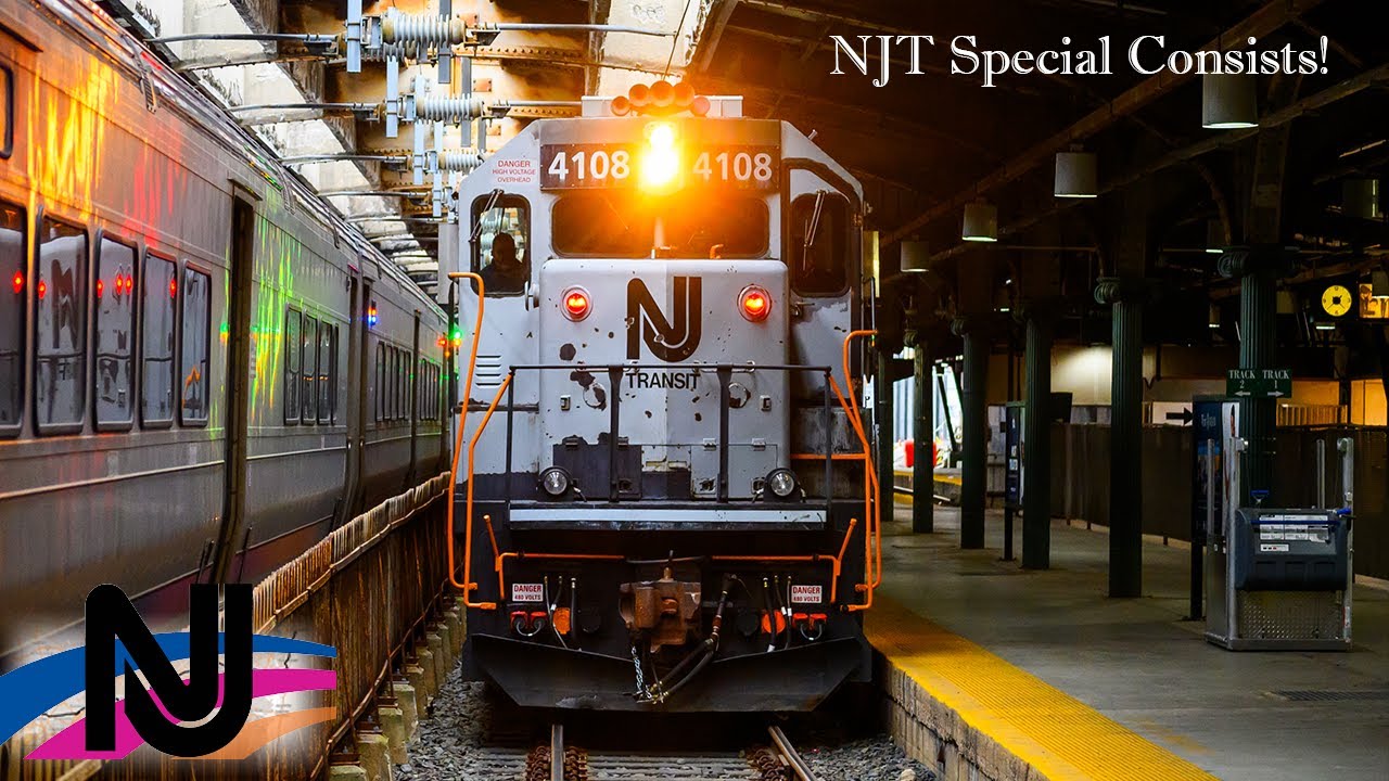 4k/60 New Jersey Transit Special Train Consists - YouTube
