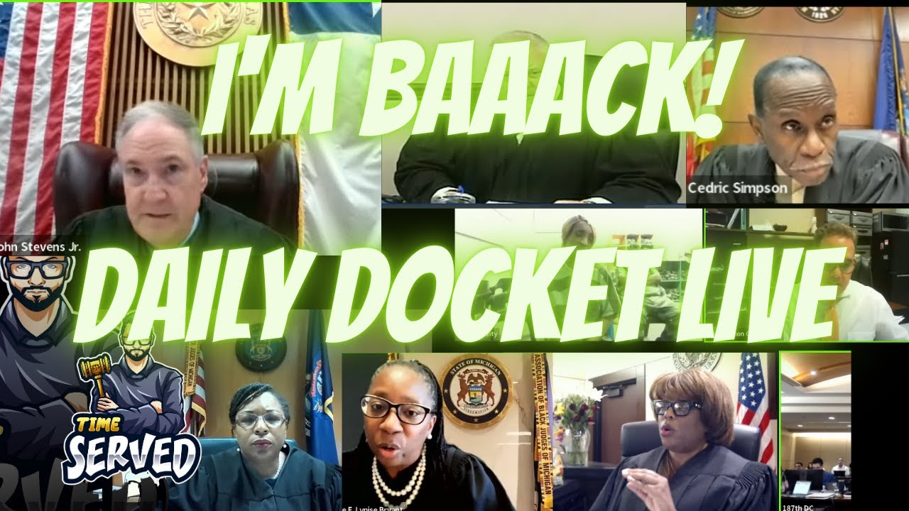 I'm Baack!....Daily Docket Live! - YouTube