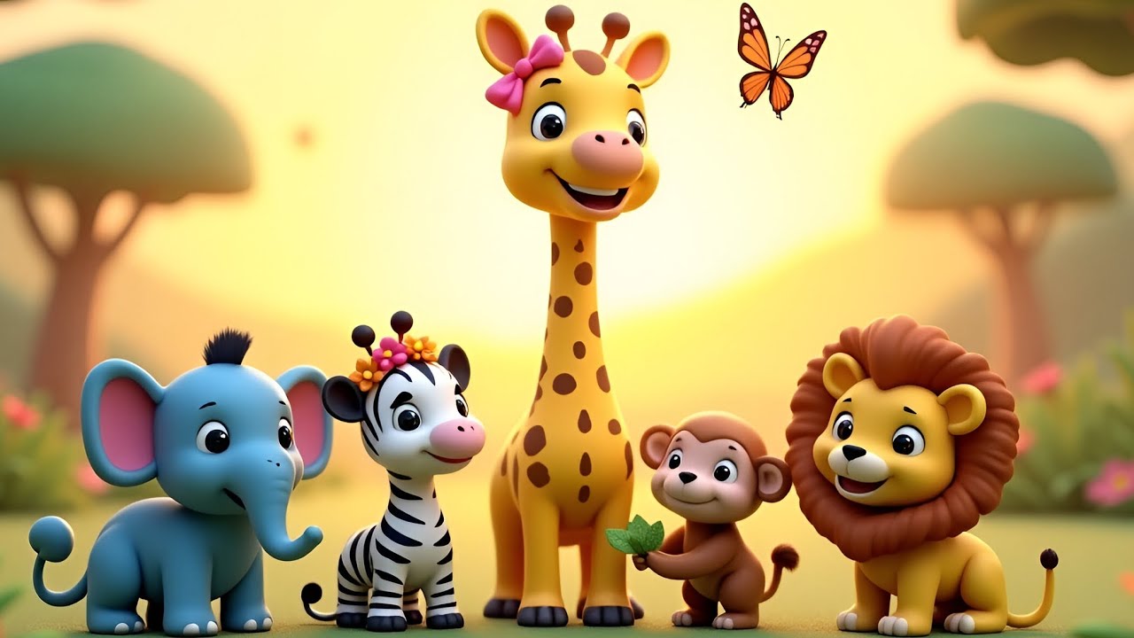 Giggle The Giraffe || Girrafe Rhymes || Kids Songs & Nursery Rhymes ...