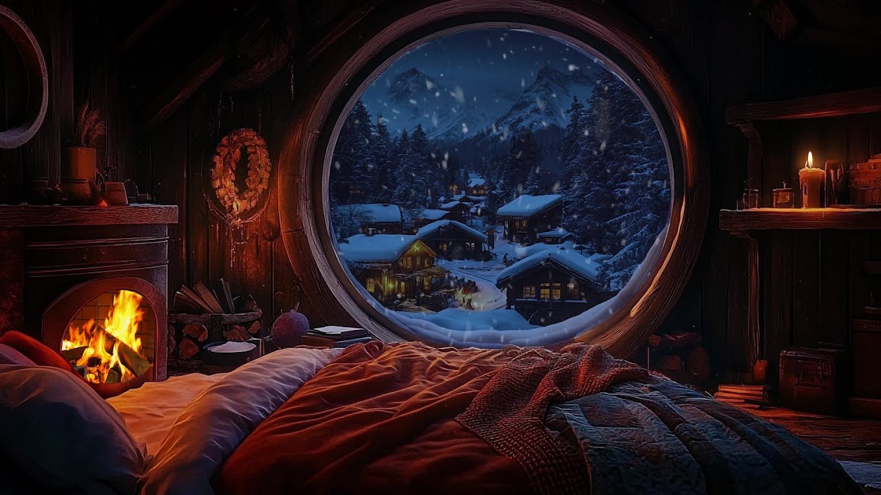 Peaceful Snowstorm Ambience for Stress Relief and Sleep, Study ...