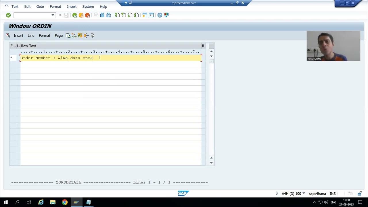 5 Sap Scripts Creation Part4 Youtube
