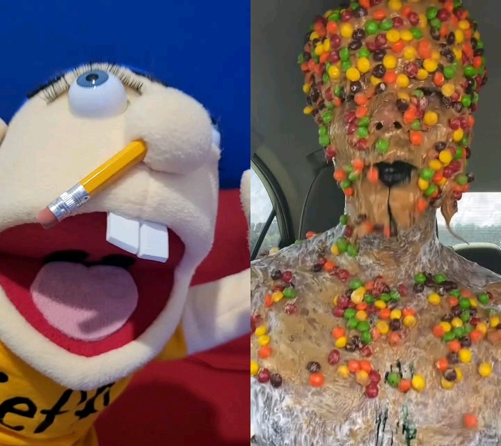 Jeffy Meets skittle Man! #sjr #edit #foryou #jeffy #meme #puppet #sml # ...