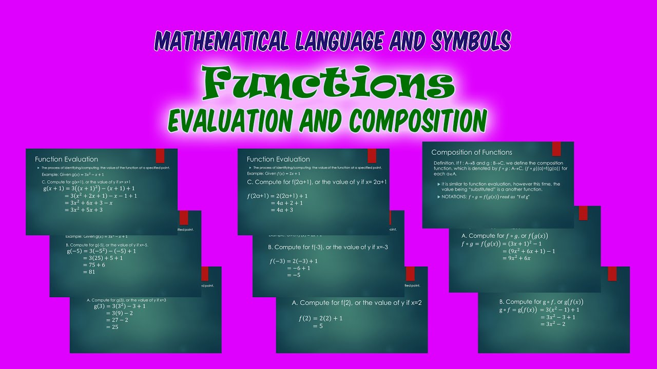 Function Evaluation and Composition | Mathematics in the Modern World ...