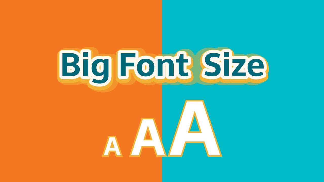 Big Font For Android App Free - YouTube