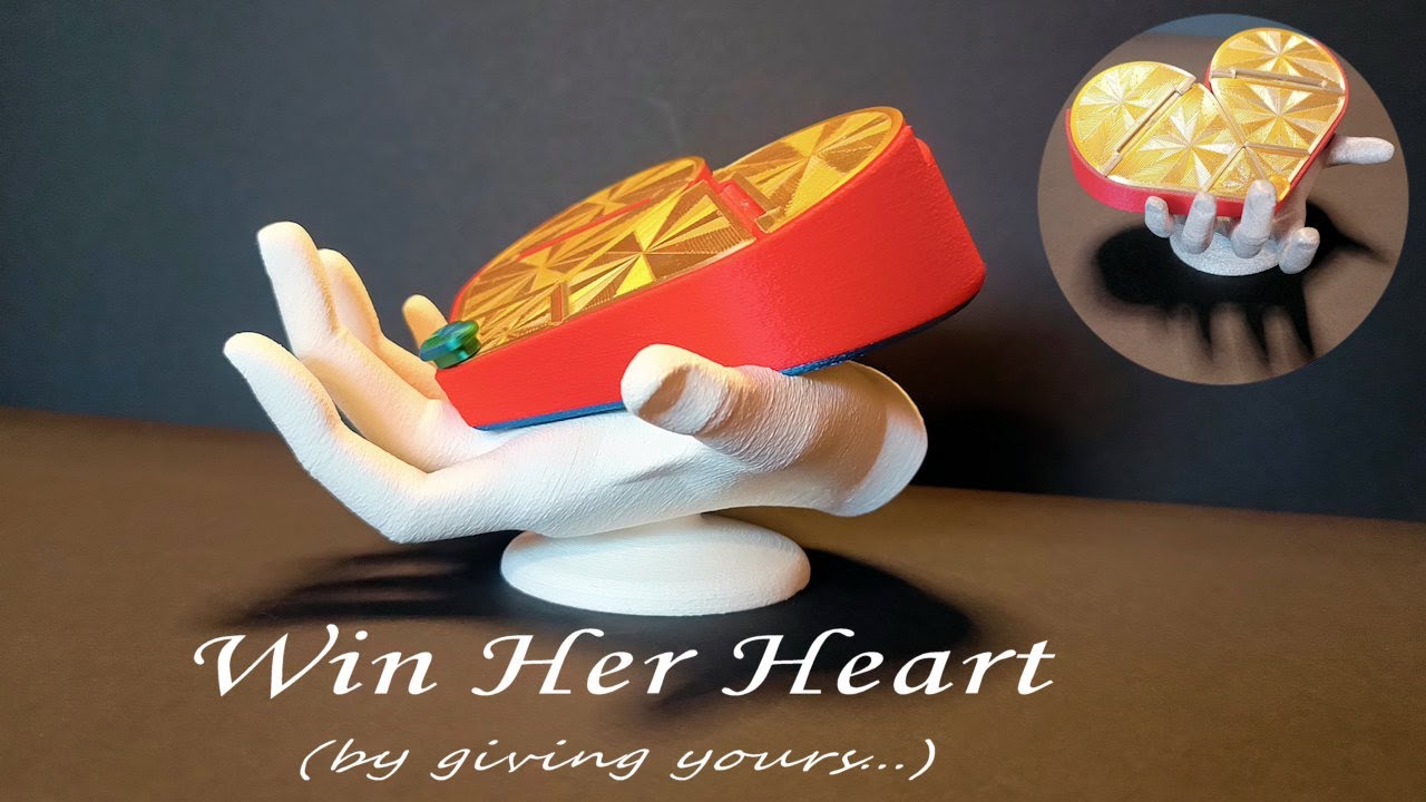 Win Her Heart (a 3D printed heart for the one you love) - YouTube