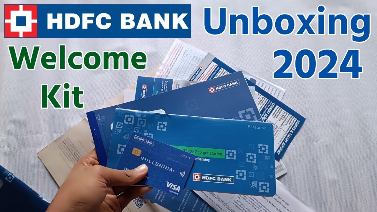 HDFC Bank Welcome Kit Unboxing 2024 | HDFC Bank ATM Card Unboxing 2024 ...