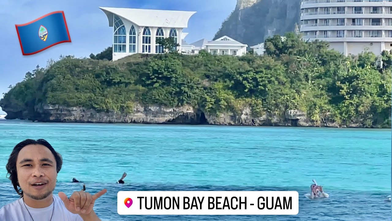 (Live)Typical Morning BEACH 🏖️ Walk in the Beautiful TUMON Bay GUAM 🇬🇺 ...