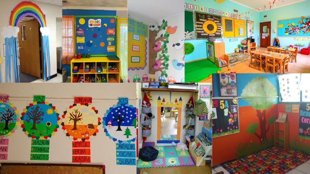 Classroom decoration ideas with paper craft/wall hanging decoration ...