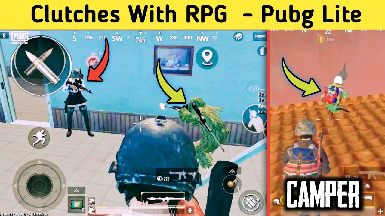 RPG Pubg Lite GamePlay Clutches By Nst Gamer||Pubg Mobile Lite Gameplay ...