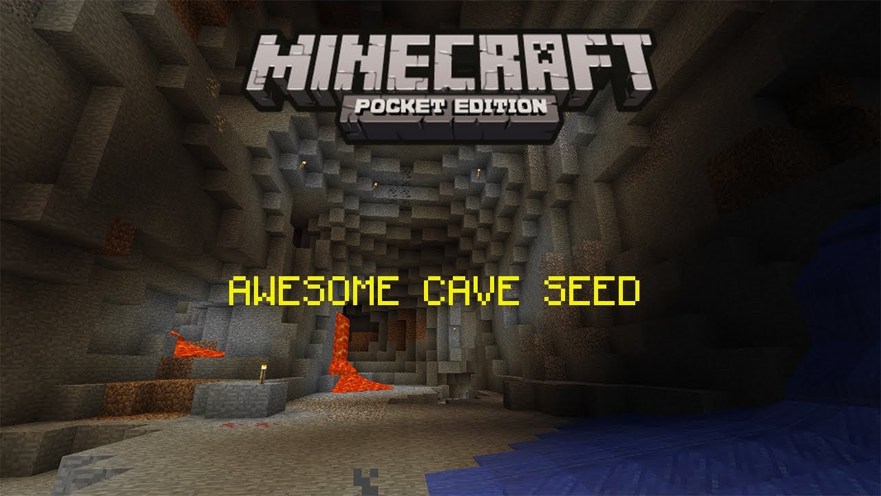 Minecraft PE: CAVE SEED - YouTube