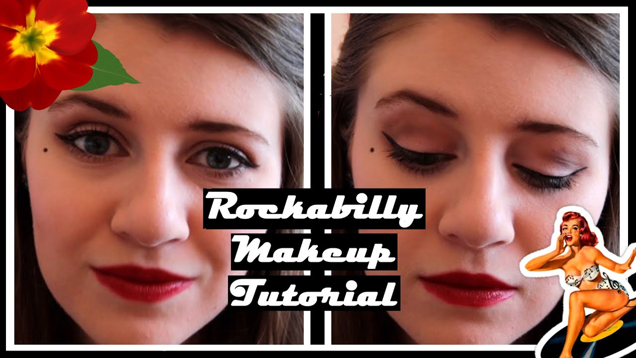 Rockabilly Makeup Tutorial | Helena. - YouTube
