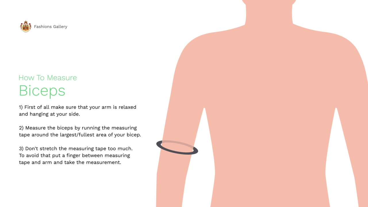 How to measure biceps - YouTube