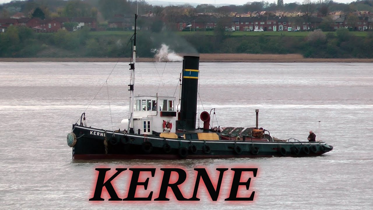 Steam Tug Kerne On The Mersey - YouTube