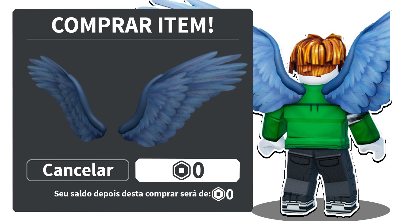 RÁPIDO! COMO PEGAR ASA GRÁTIS ROBLOX - YouTube