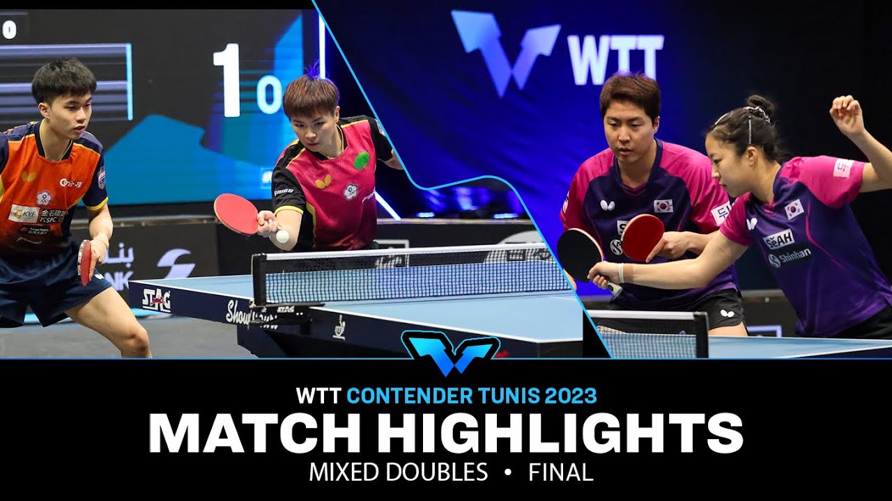 Chen Szu-Yu/ Lin Yun-Ju vs Shin Yubin/ Lim Jonghoon | XD Final | WTT ...