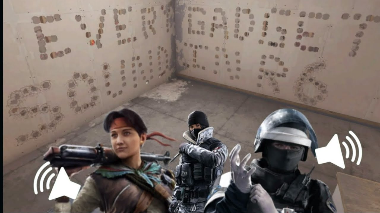 Every Gadget Sound In Rainbow Six Siege - YouTube