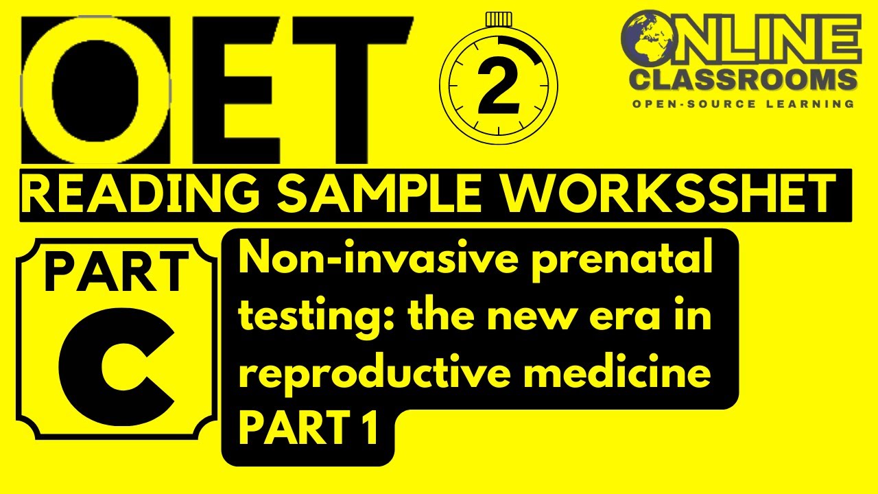 OET Reading Part C Sample Exercise | Non-Invasive Prenatal Testing ...