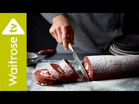Beetroot and Dark Chocolate Yule Log | Waitrose - YouTube