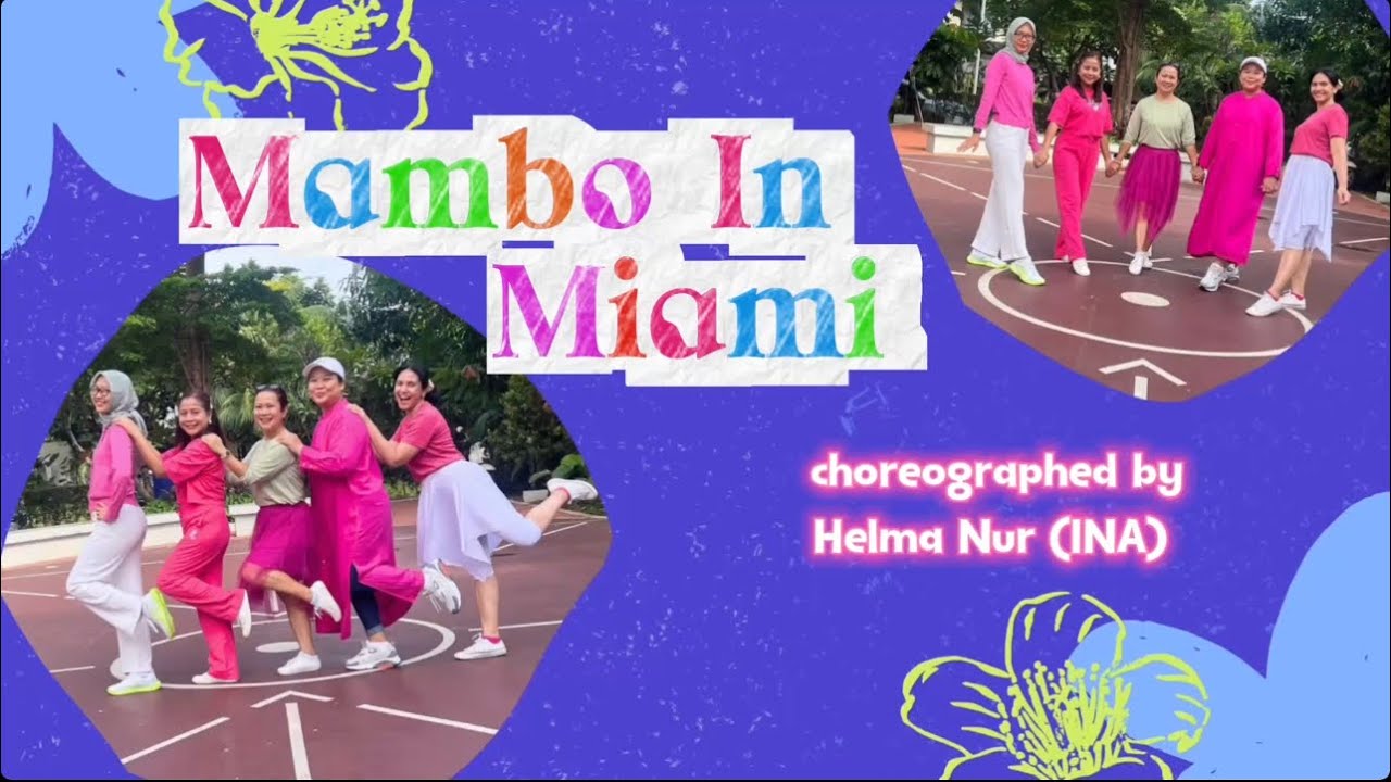 MAMBO IN MIAMI Linedance choreographed by Helma Nur demo by Terra ...