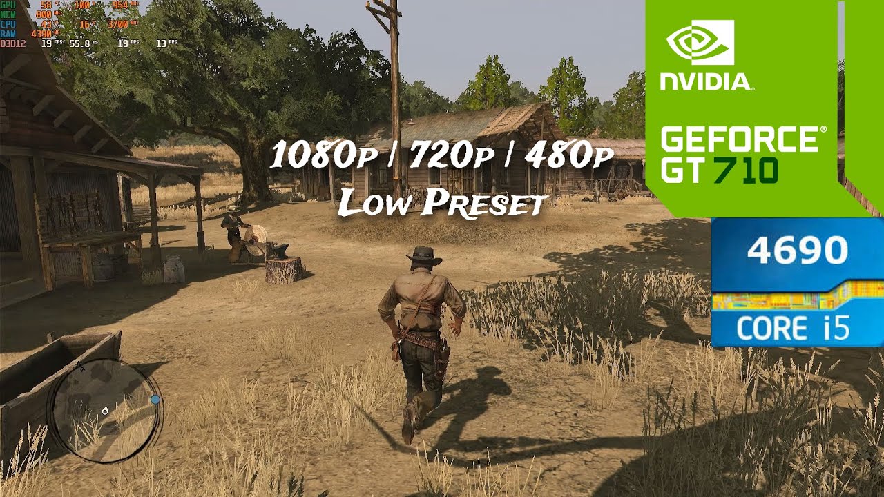 Red Dead Redemption 1 : GT 710 | 1080p, 720p, 480p Low Preset - YouTube