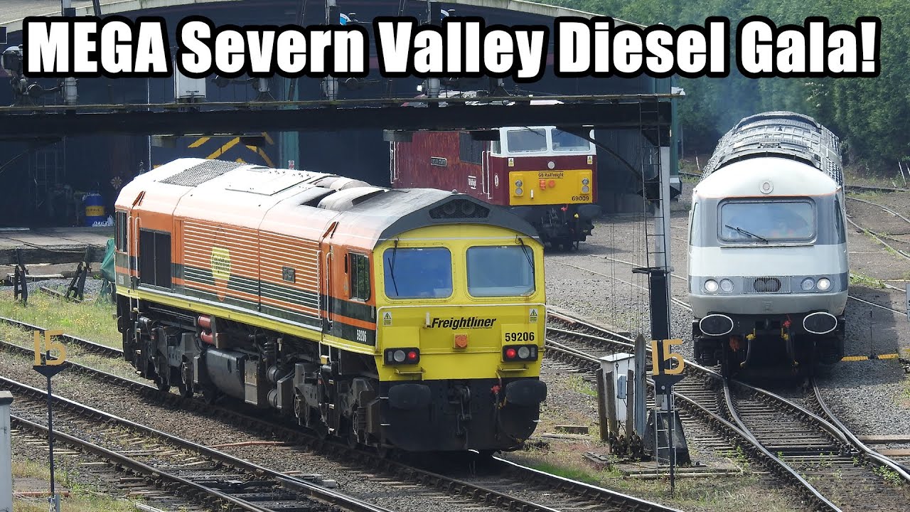 UNREAL mix of diesel locos at the Severn Valley Diesel Gala 2024 - YouTube