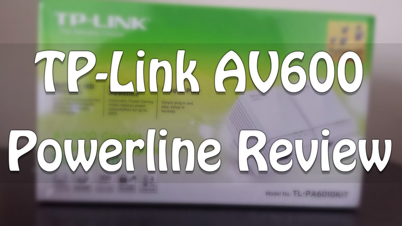 TP-Link AV600 Powerline Review & Overview - TL-PA6010KIT - YouTube