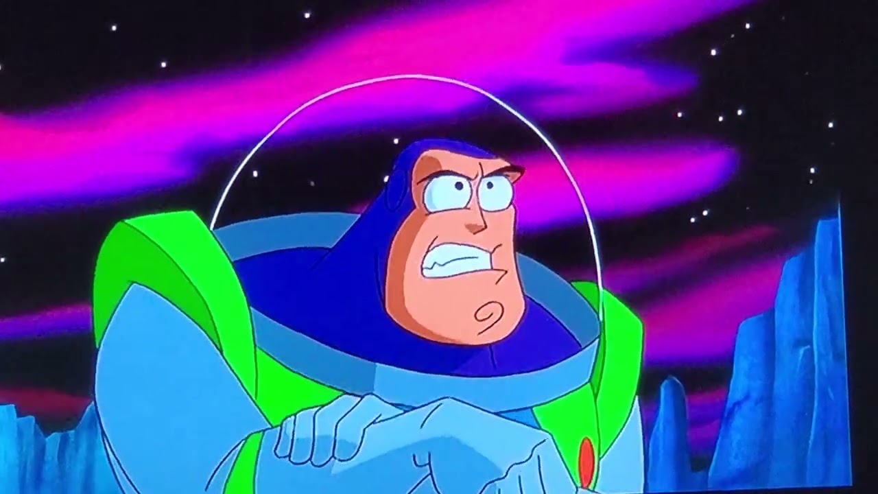 Tim Allen as buzz lightyear in buzz lightyear of Star command movie ...