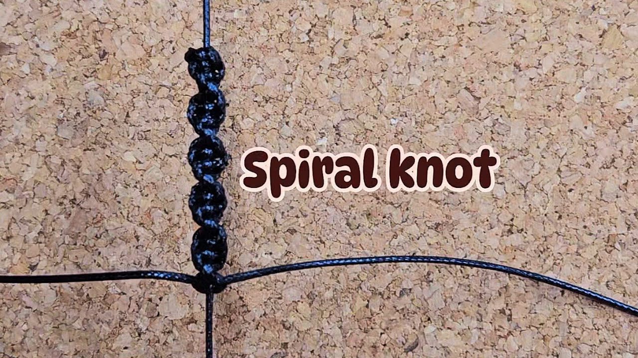 How to make a spiral knot 🪢 for beginner - YouTube