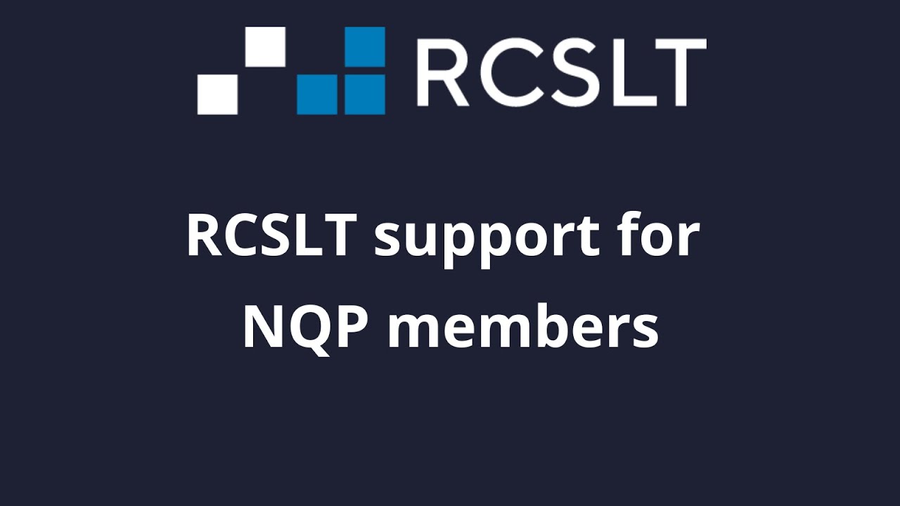 Newly qualified practitioner (NQP) membership at the RCSLT - YouTube
