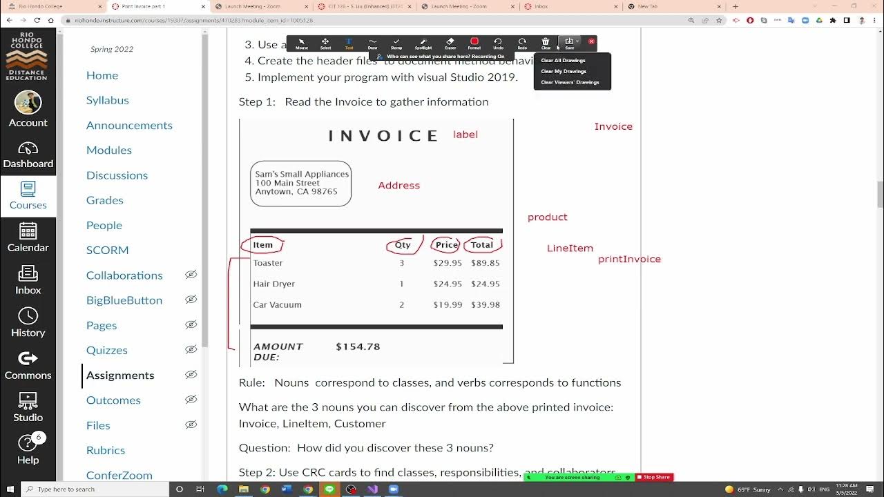 C++ Invoice project - Address and Invoice class - YouTube
