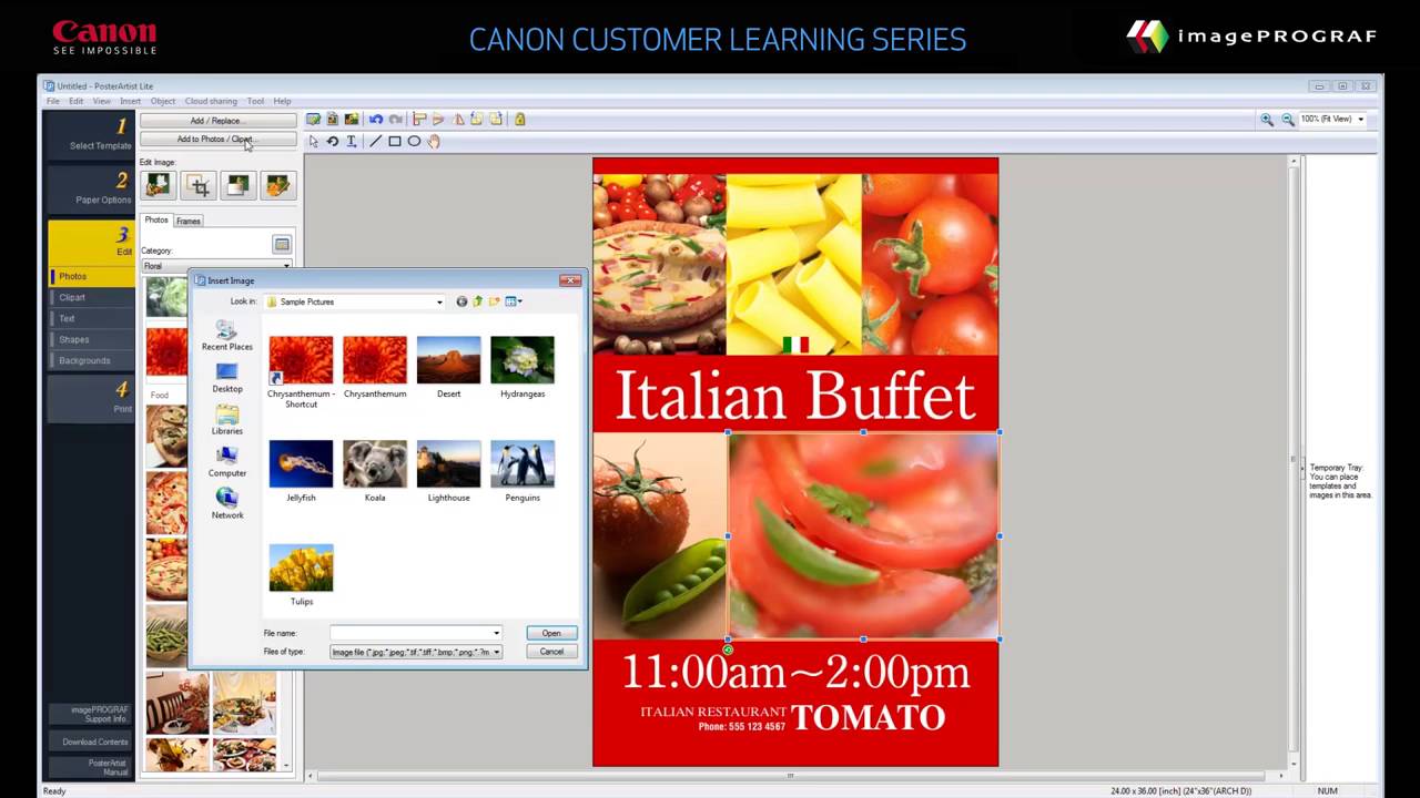 How to Create and Print Posters Using Canon PosterArtist Lite - YouTube