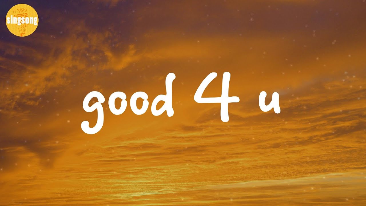 Olivia Rodrigo - good 4 u (Lyric Video) - YouTube