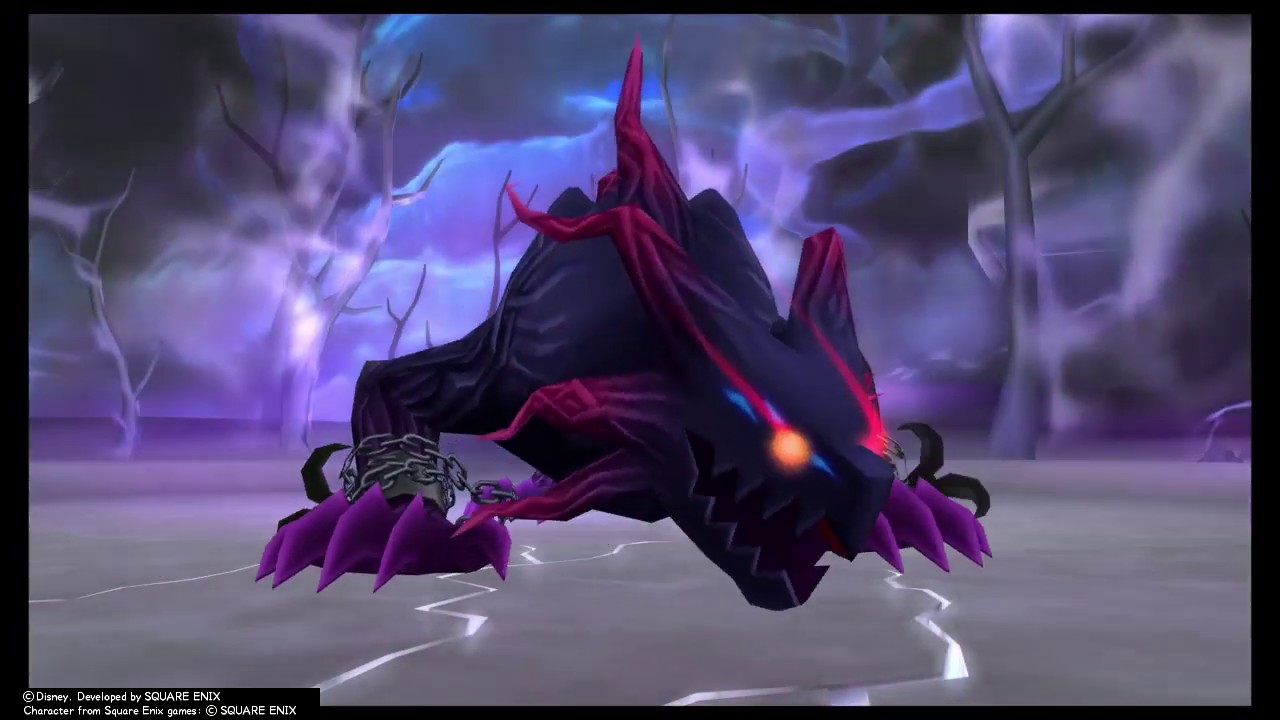 Kingdom Hearts BBS: Dark Hide Battle - YouTube