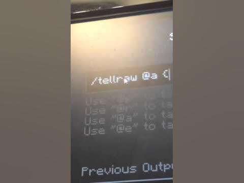 Minecraft how to do /tellraw commands - YouTube