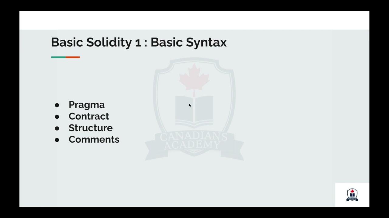 Solidity Bangla Tutorial 1 | Smart contract Bangla | ব্লকচেইন | Canadians Academy - YouTube