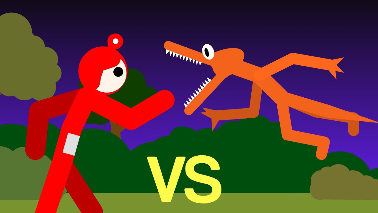 Orange (Rainbow Friends) VS Po (Slendytubbies) Stick Nodes Animation ...