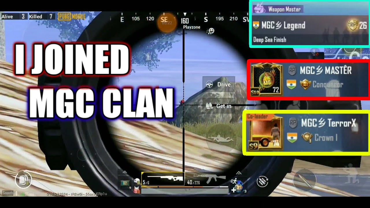 I JOINED MGC CLAN !! CLAN OF Master Gaming And TerrorX Pubg ...