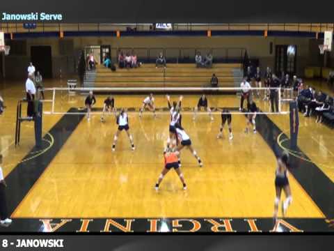 Tori Janowski Volleyball Serve - YouTube