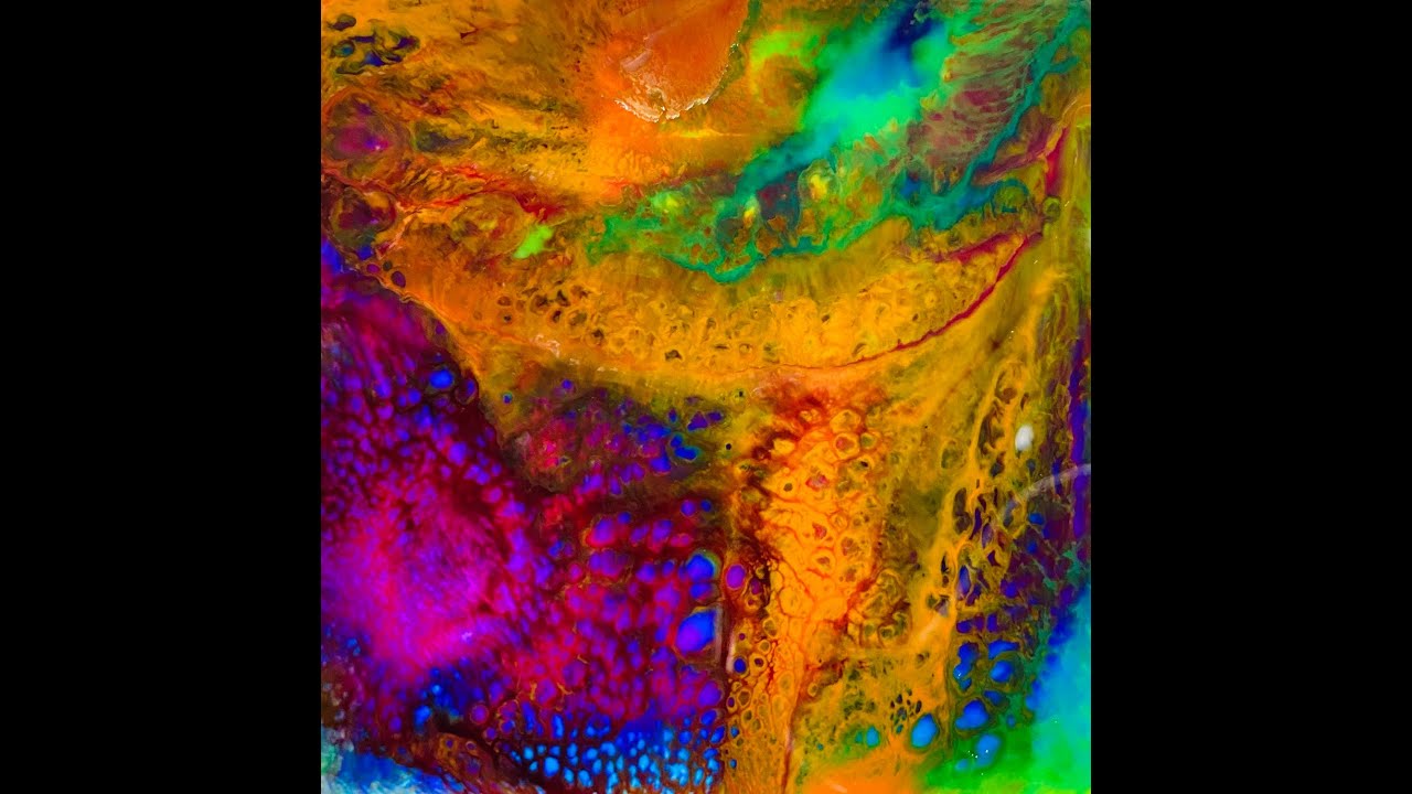 How to create cells in epoxy. Pigment paste fun - YouTube