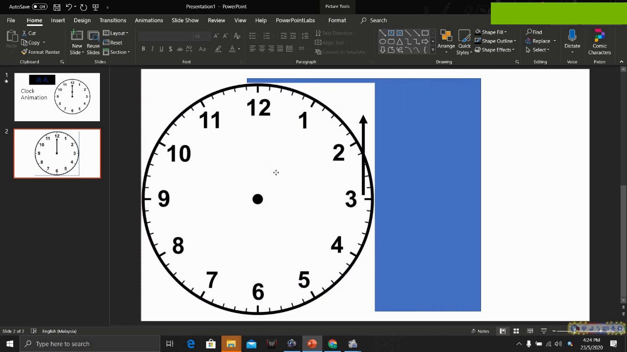 Powerpoint Animation 教学影片 （时钟转动） - YouTube