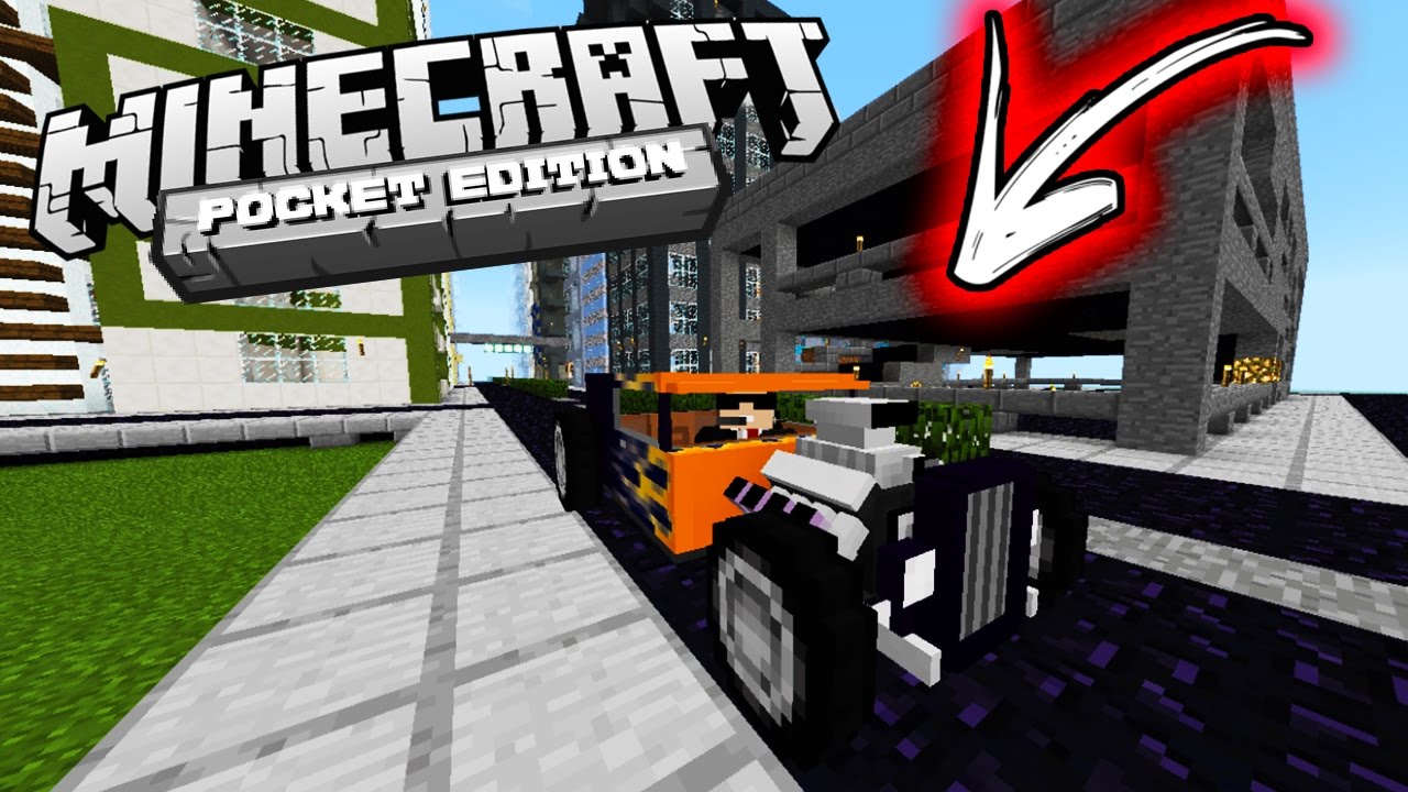 COMO TER UM CARRO HOT ROD NO MINECRAFT PE 1.1 - YouTube
